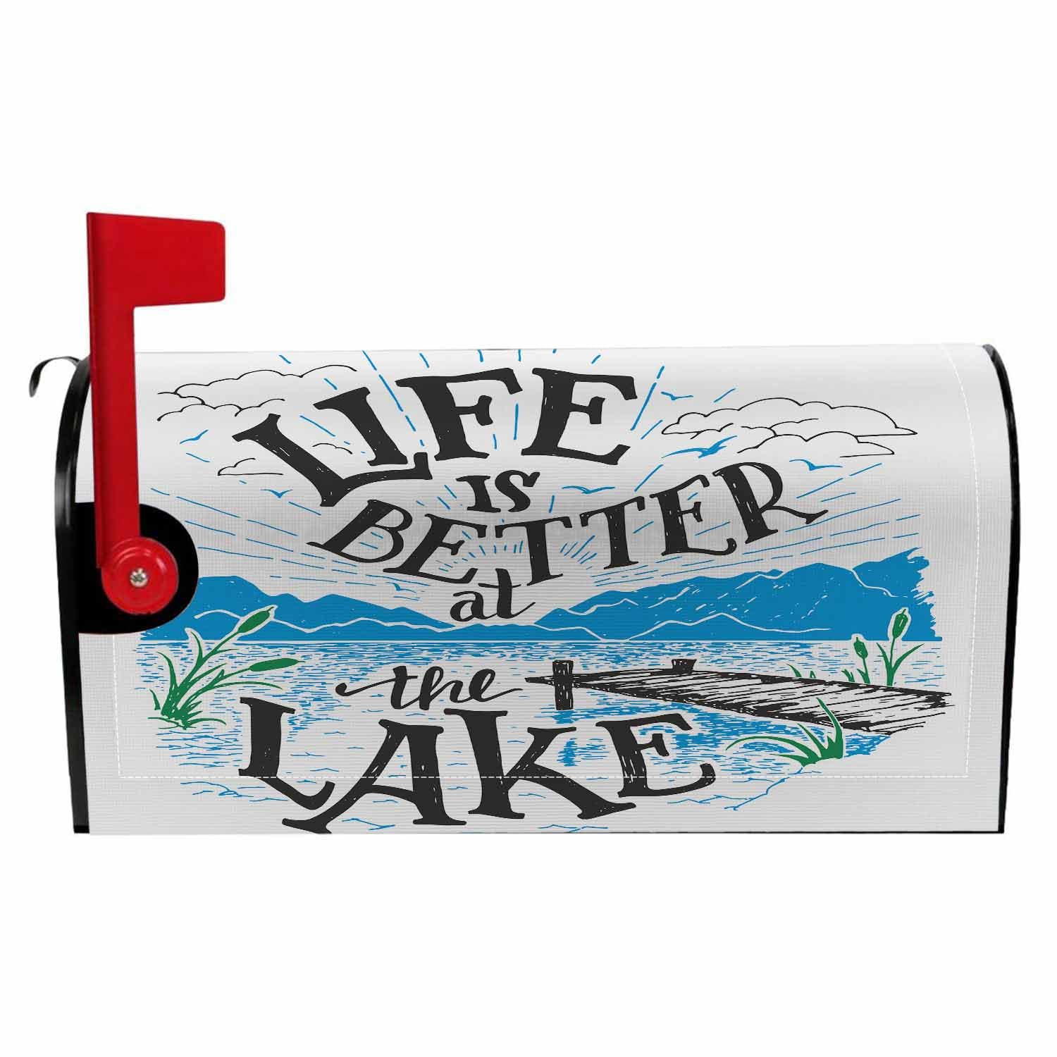 Amazon.com: Numland Magnetic Mailbox Covers Polyester Oxford Cloth Anti ...