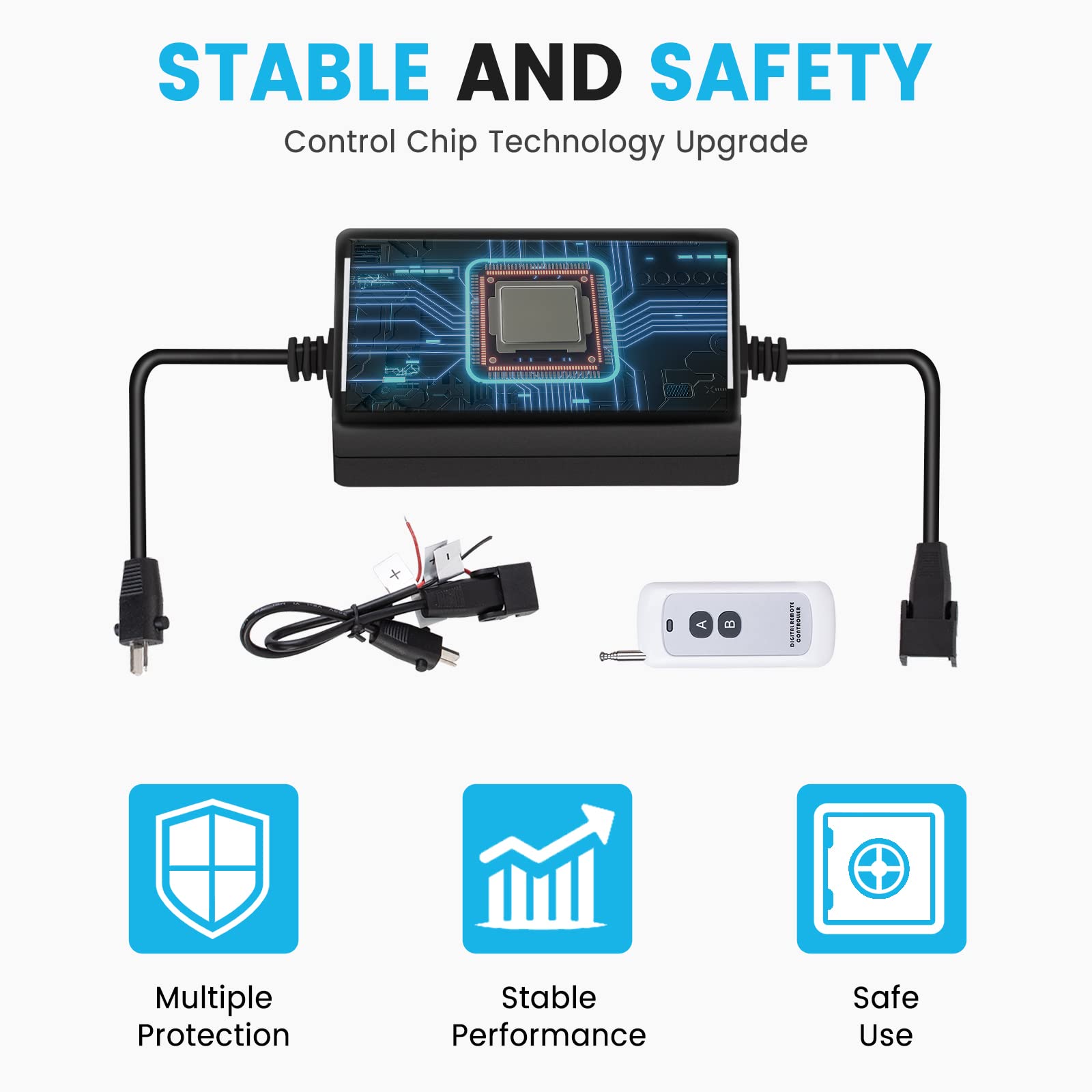 Snapklik.com : Forward And Reverse Linear Actuator Controller, Working Voltage DC 8V-30V ...