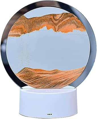 BVCED Moving Sand Art Lamp 3D Moving Sandscapes with LED Light ...