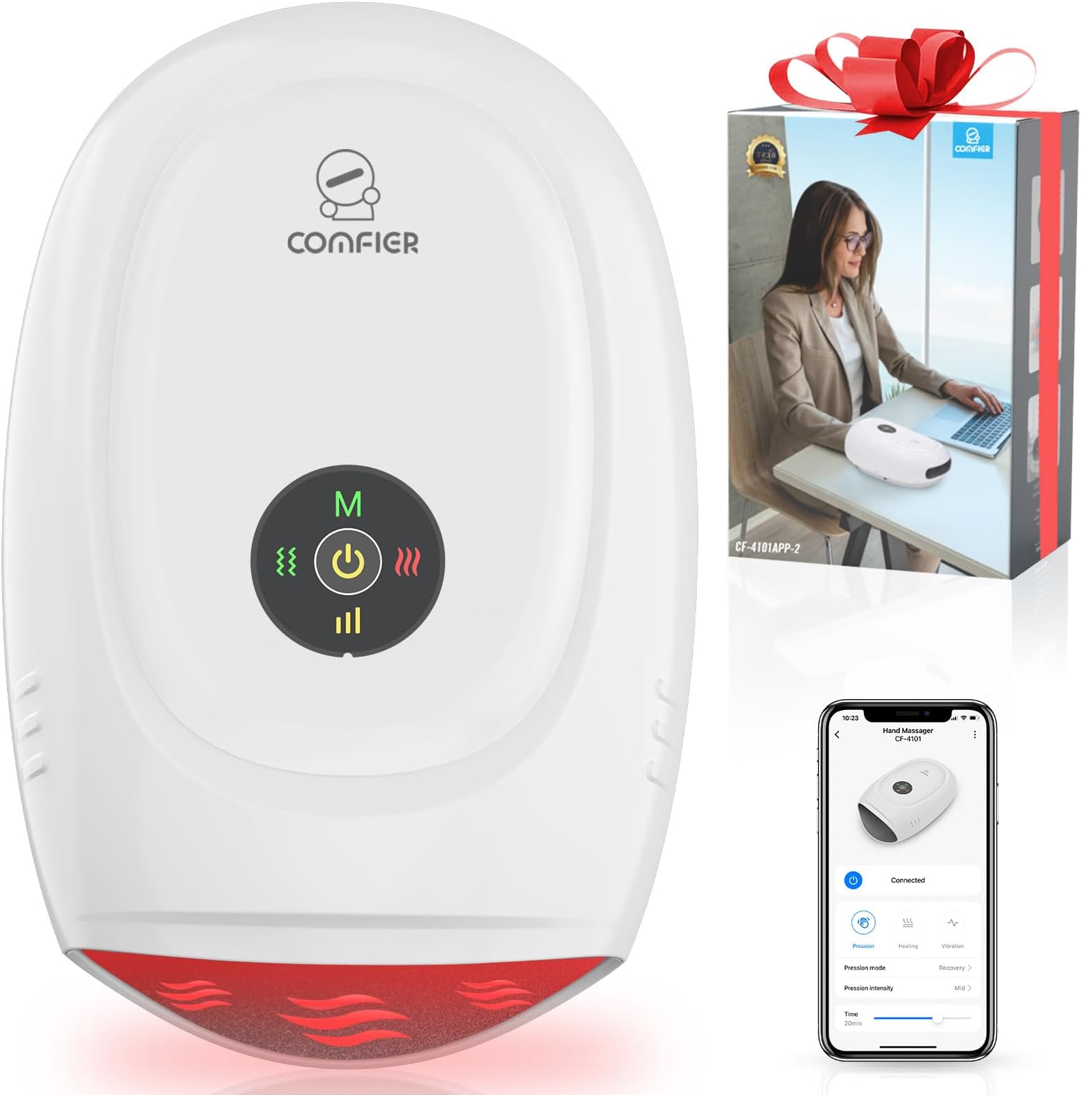 Amazon.com: Hand Massager, Cordless Hand Massager with Heat and Air ...