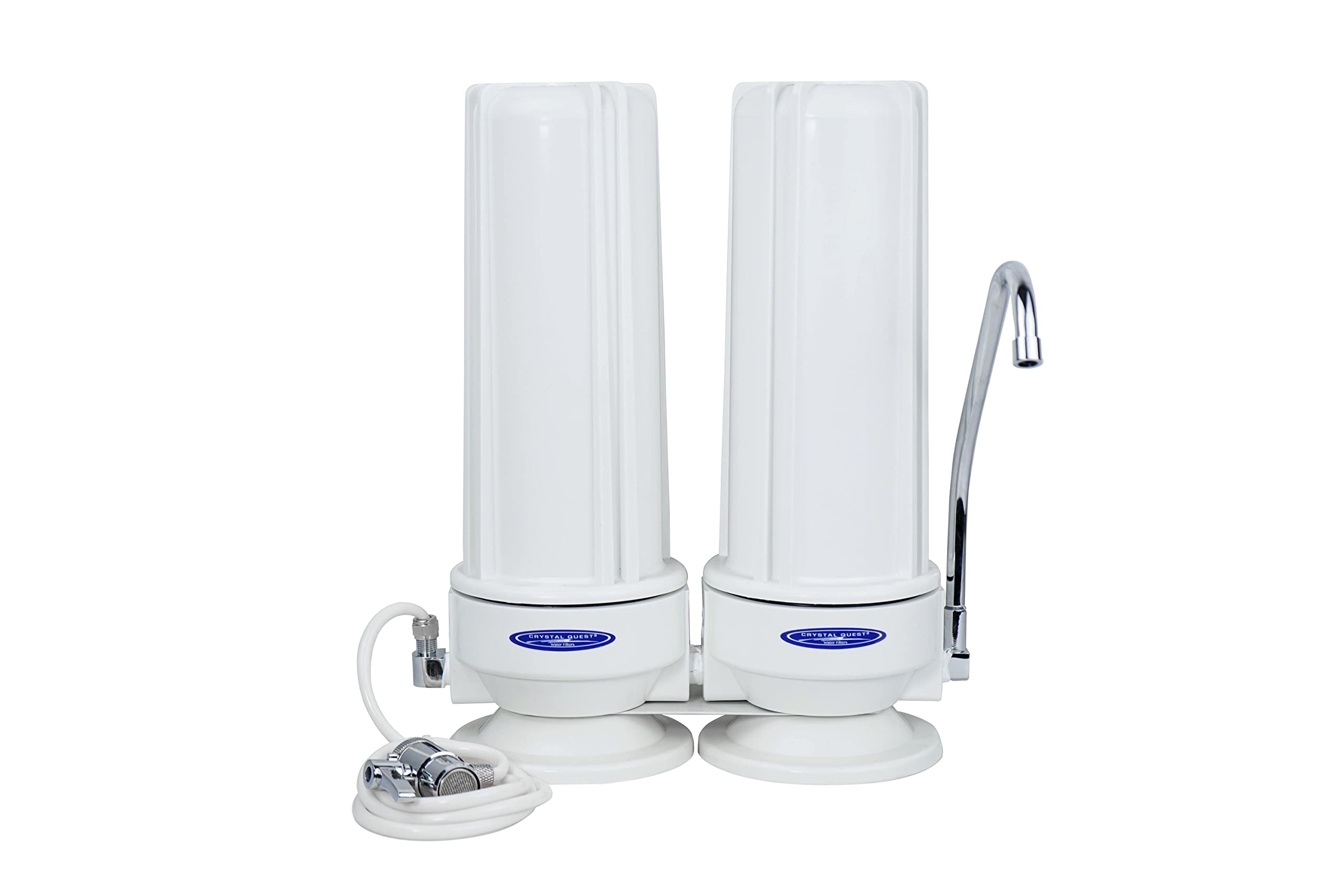 Amazon.com: Crystal Quest Double Plus Fluoride Countertop Water Filter ...