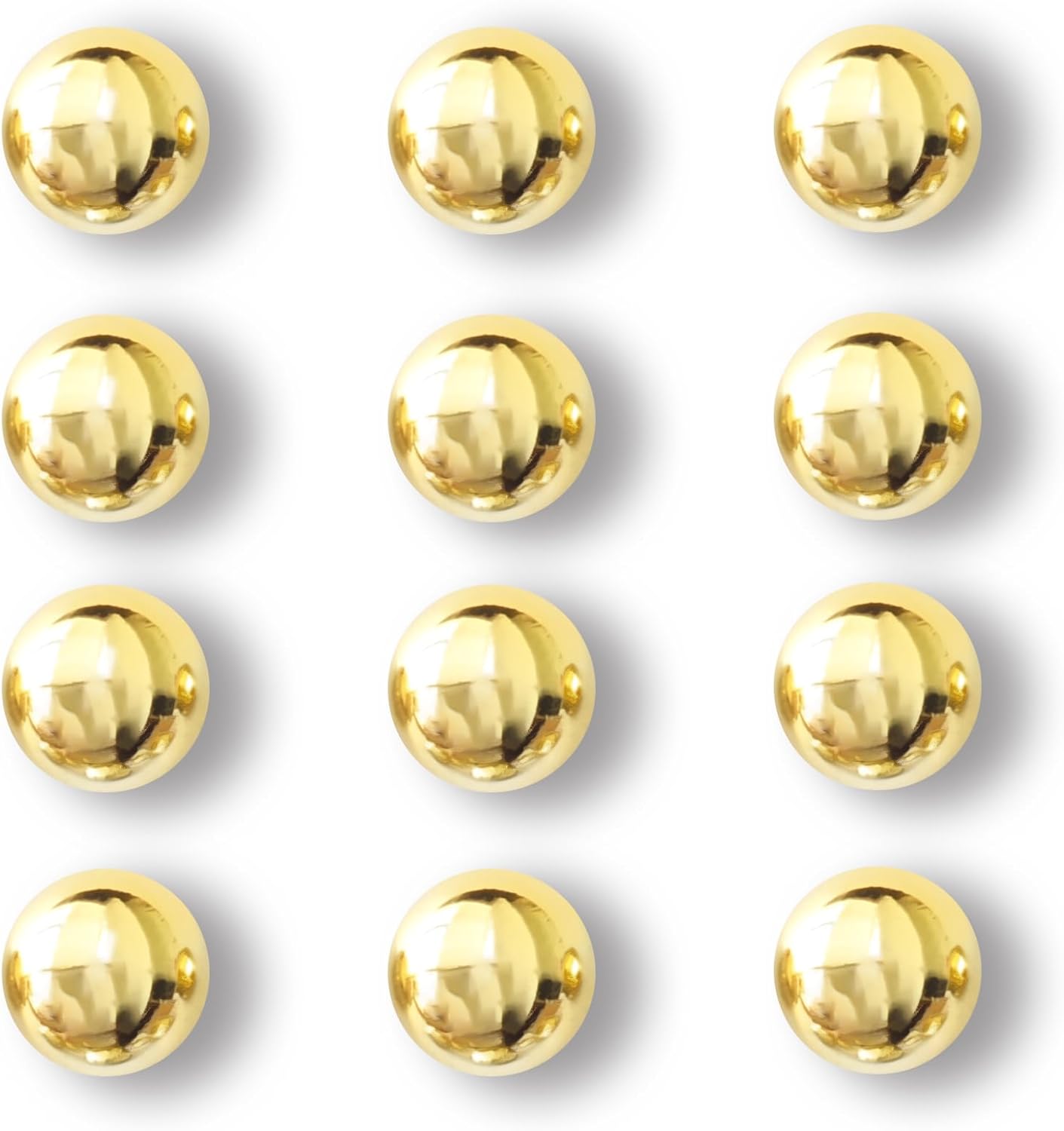 Amazon.com: Janvelle Gold Fridge Magnets 12PCS Small Round Magnet for ...