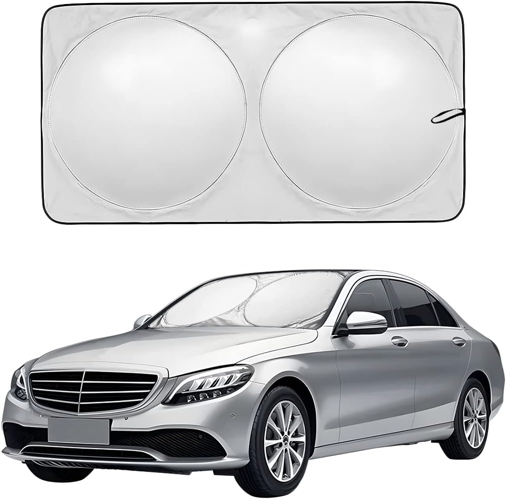 Amazon.com: Moly Magnolia Car Windshield Sun Shade, Car Shade for Front ...