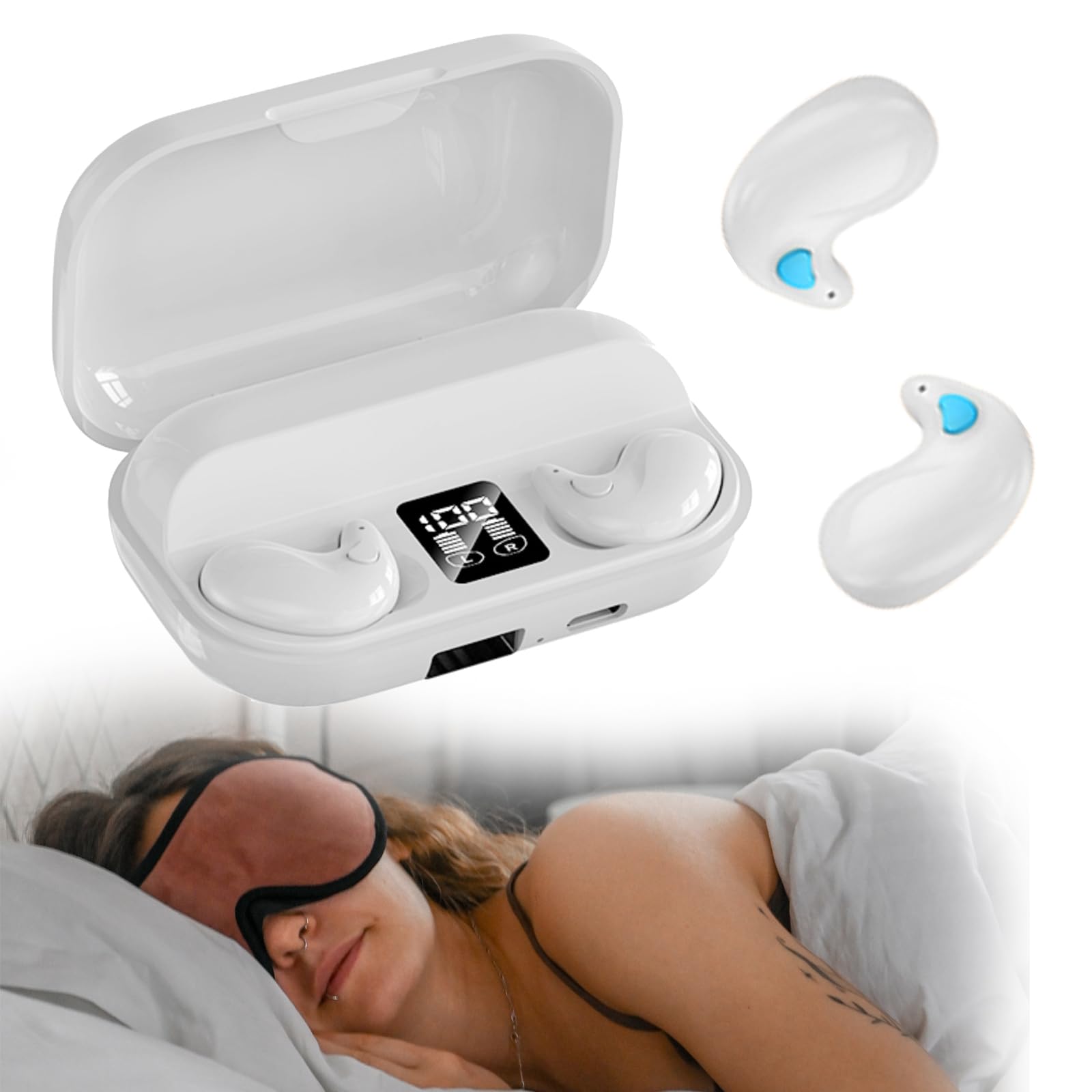 Amazon.com: Xmenha Invisible Sleep Wireless Earphone IPX5 Waterproof ...