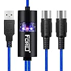 Amazon.com: LiDiVi MIDI USB interface MIDI Cable Adapter with Input & Output Connecting, Piano ...