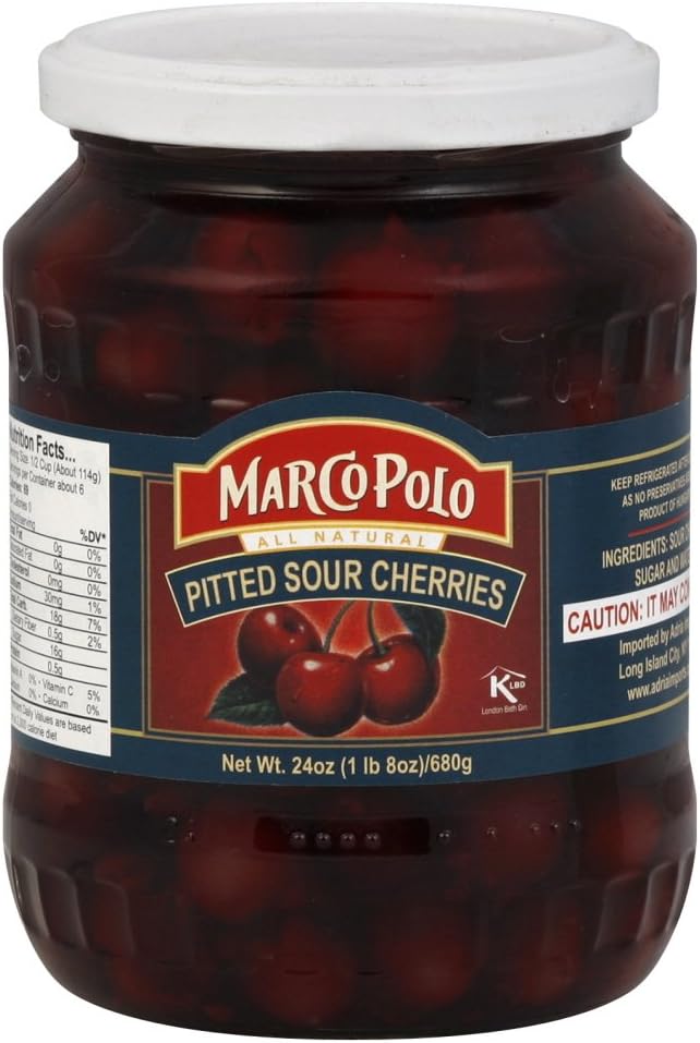 Amazon.com : Marco Polo Pitted Sour Cherries 24.0 OZ (Pack of 3 ...