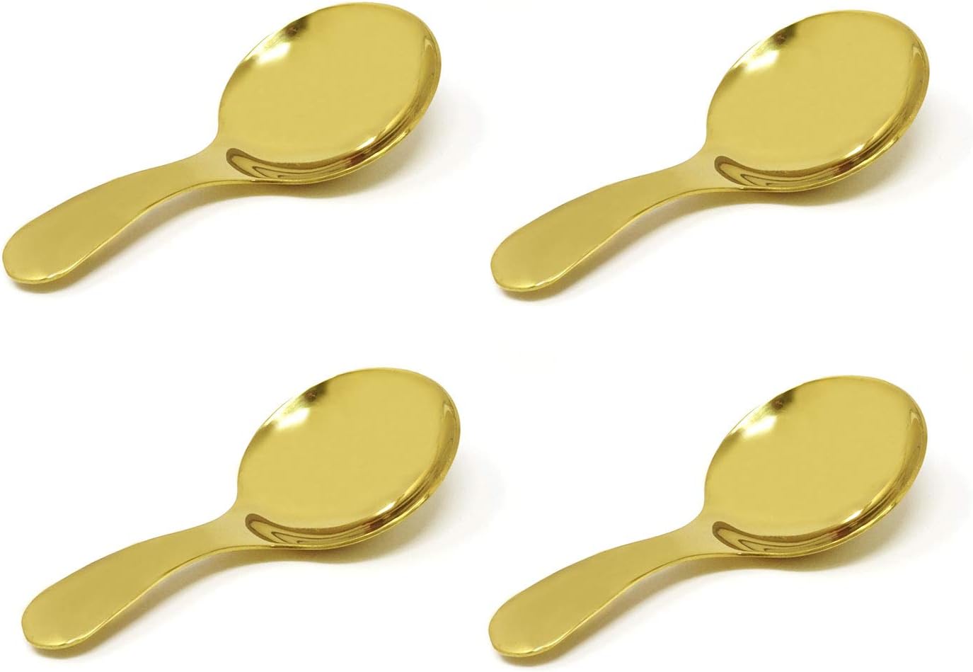 Amazon.com: Honbay 4PCS Stainless Steel Short Handle Spoon for Salt ...