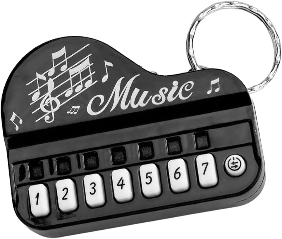 Amazon.com: Jowxsx Black Micro Piano Keychain, Portable Keyboard ...