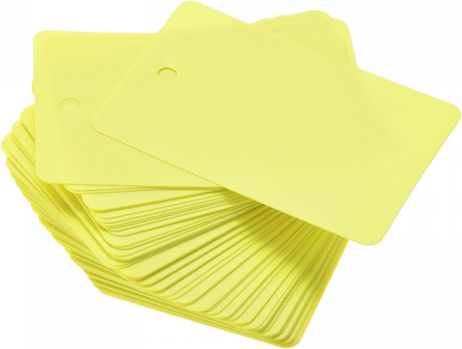 sourcing map Blank Waterproof Eyelet Hole Plastic Shipping Tags, for ...