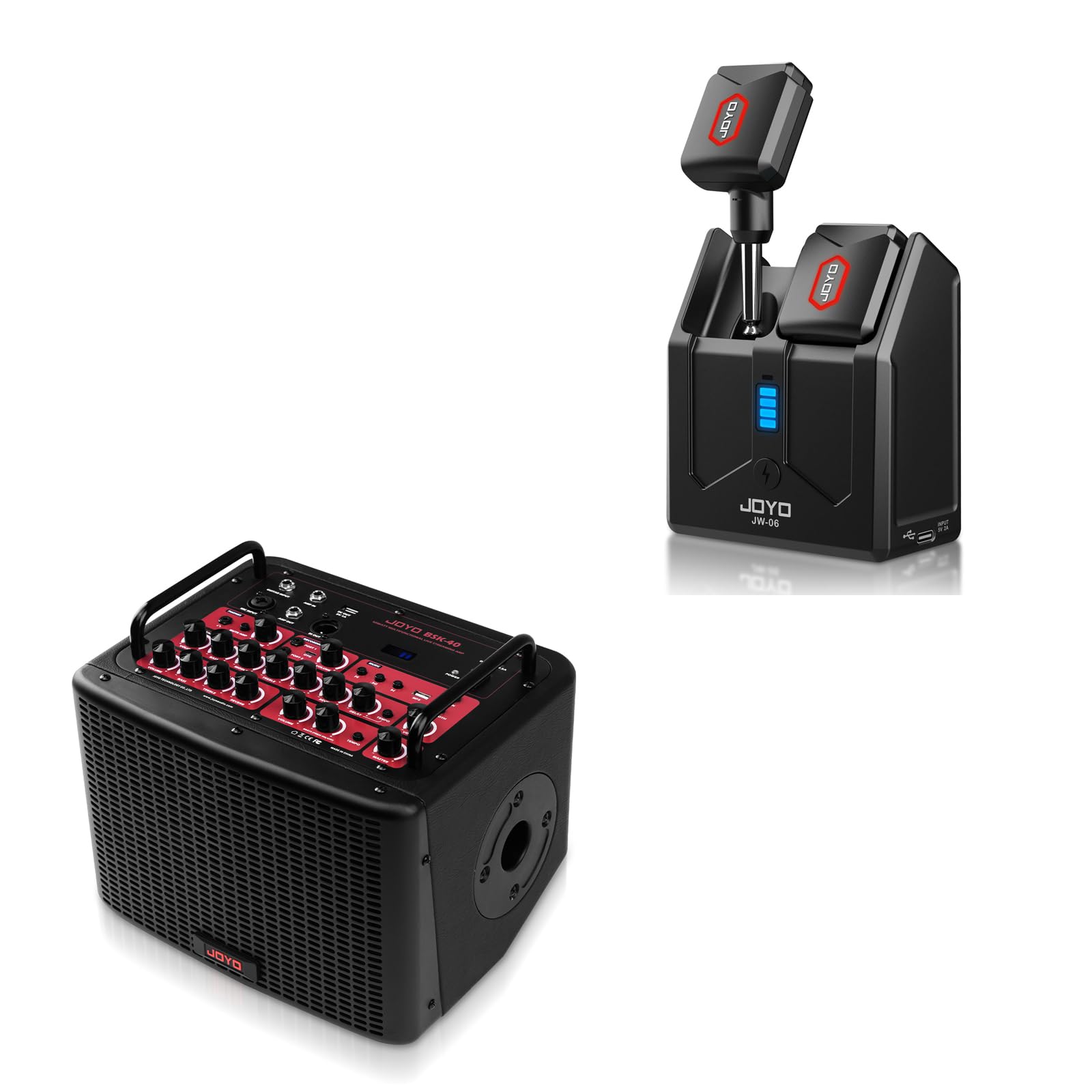Amazon.com: JOYO Wireless Guitar System 5.8GHz (JW-06) Bundles with ...