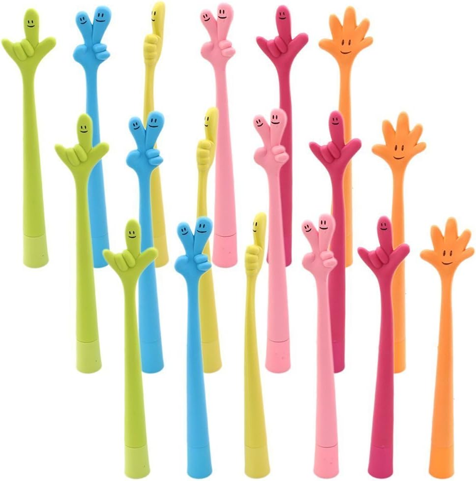 Amazon.com : Ipienlee Finger Pen Funny Free Bending Hand Sign Ballpoint ...