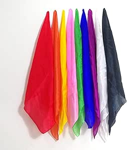 Amazon.com: 3pcs Magic Silk Handkerchief Magicians Scarves Magic Trick ...