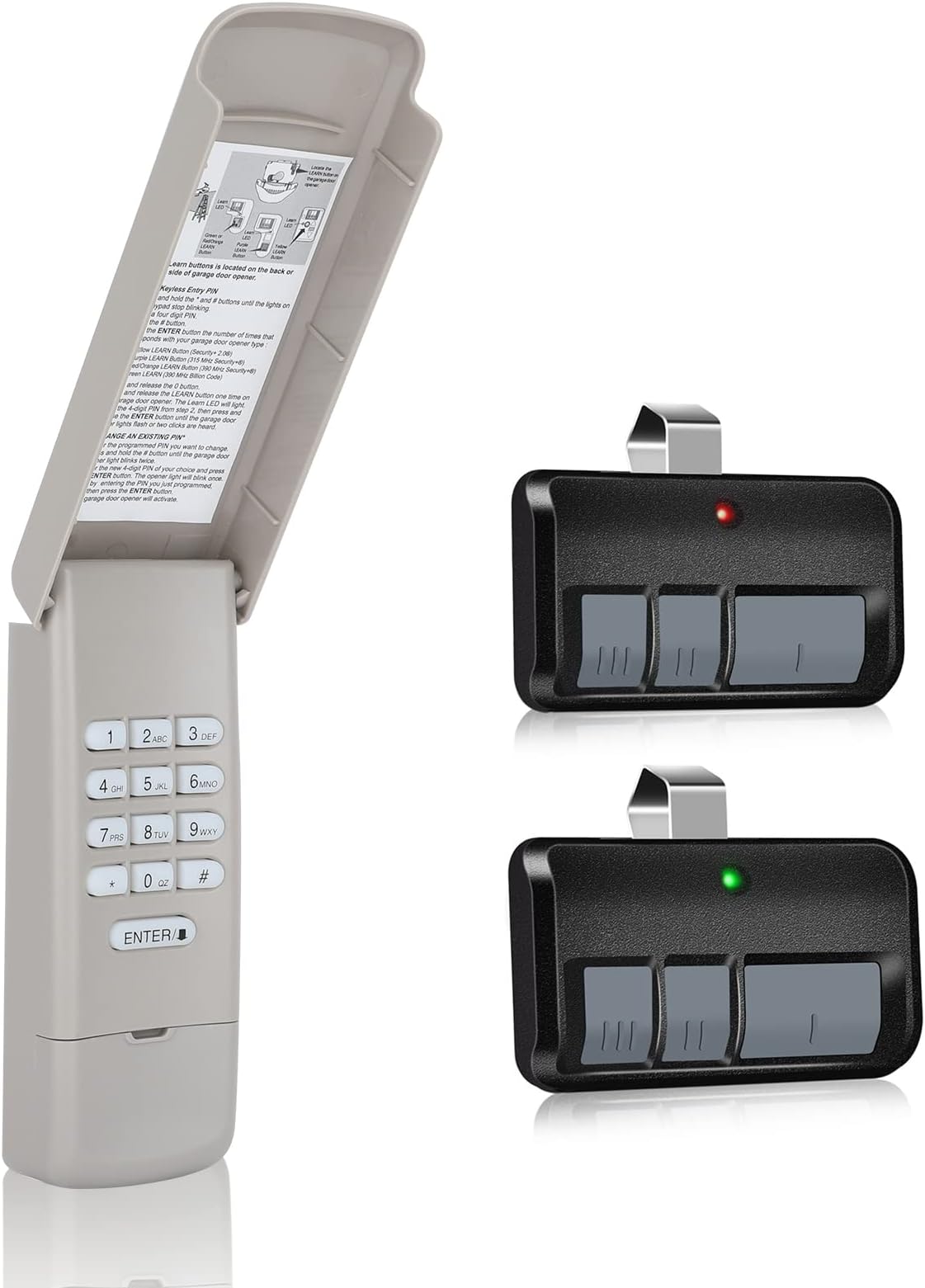 Amazon.com: Keypad and 2 Remotes for Liftmaster Garage Door Opener ...