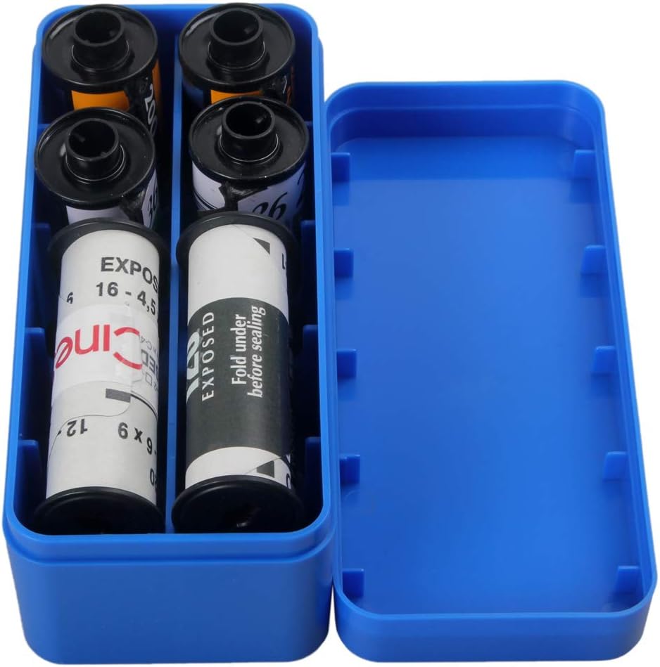 Hard Plastic Film Storage Box Case Container For 120 135 220 35mm Black ...