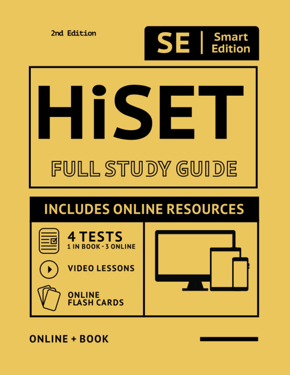 HiSET Full Study Guide: Smart Edition Academy HiSET Study Prep ...