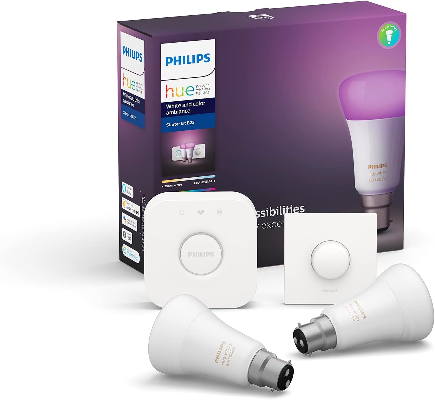 Philips Hue Lighting Accessory, White, 1 Count (Pack of 1) : Amazon.co ...
