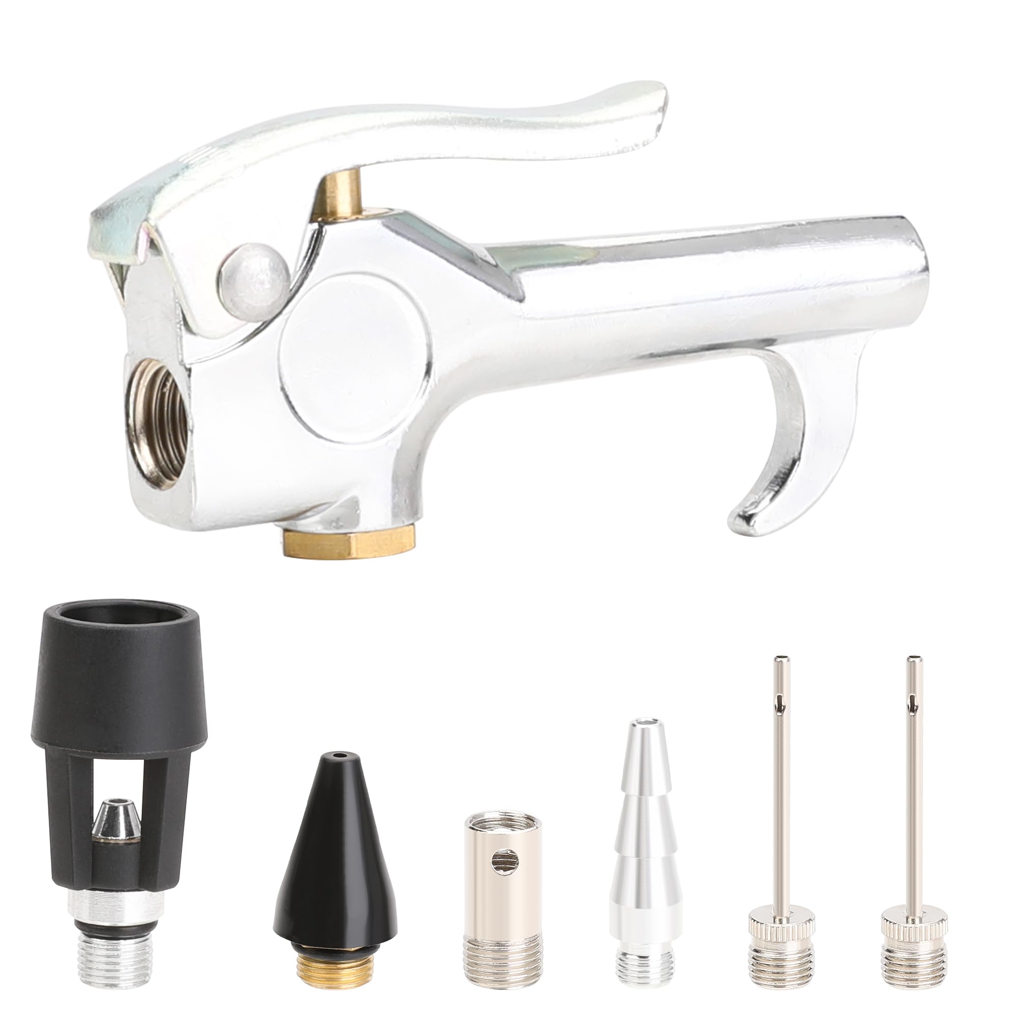 Hromee Air Blow Gun Kit with Air Nozzles, Air Compressor Accessories ...