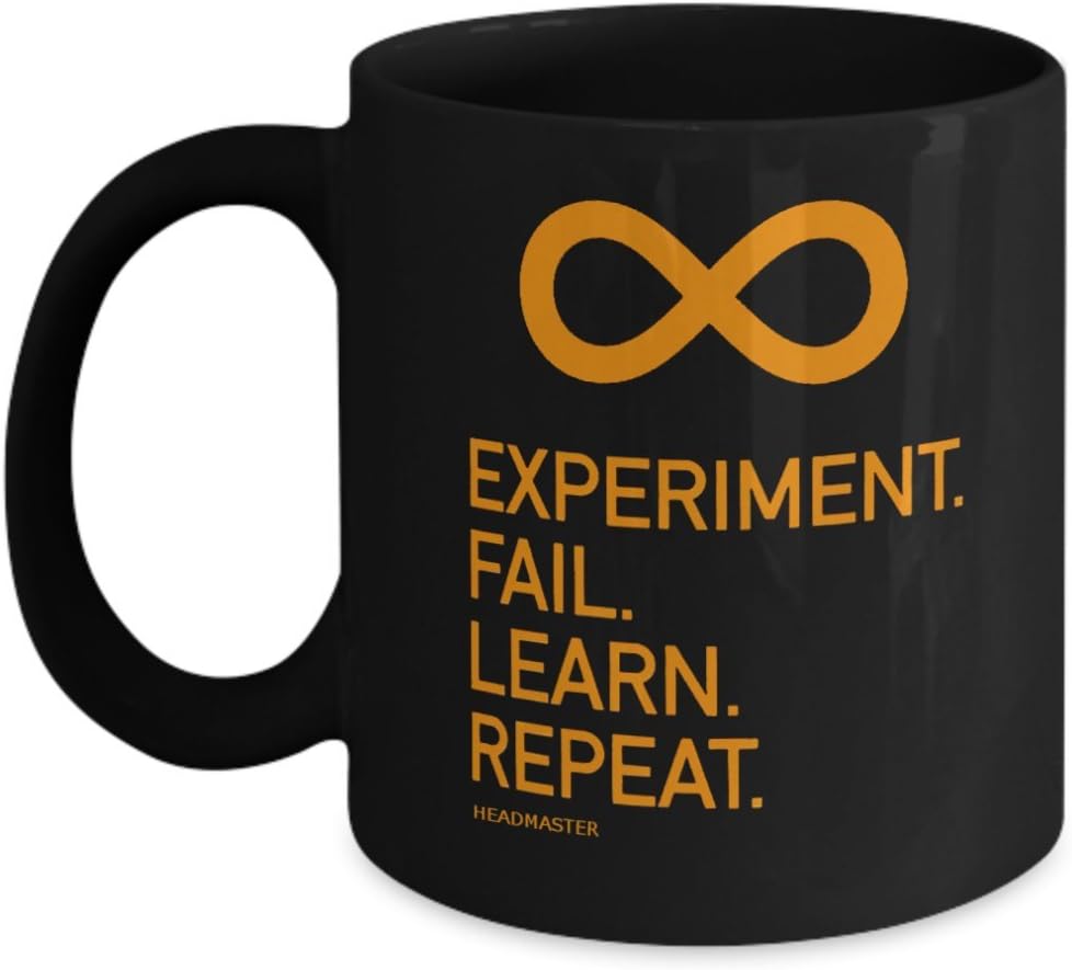 Amazon.com: Coffee Mug - office mug "Experiment. Fail. Learn. Repeat ...