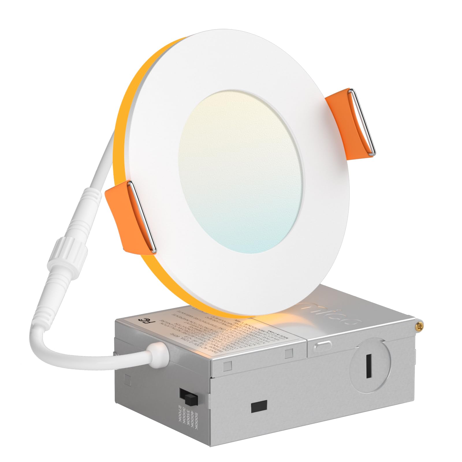 Amico 1 Pack 3 Inch 5CCT LED Recessed Ceiling Light with Night Light ...