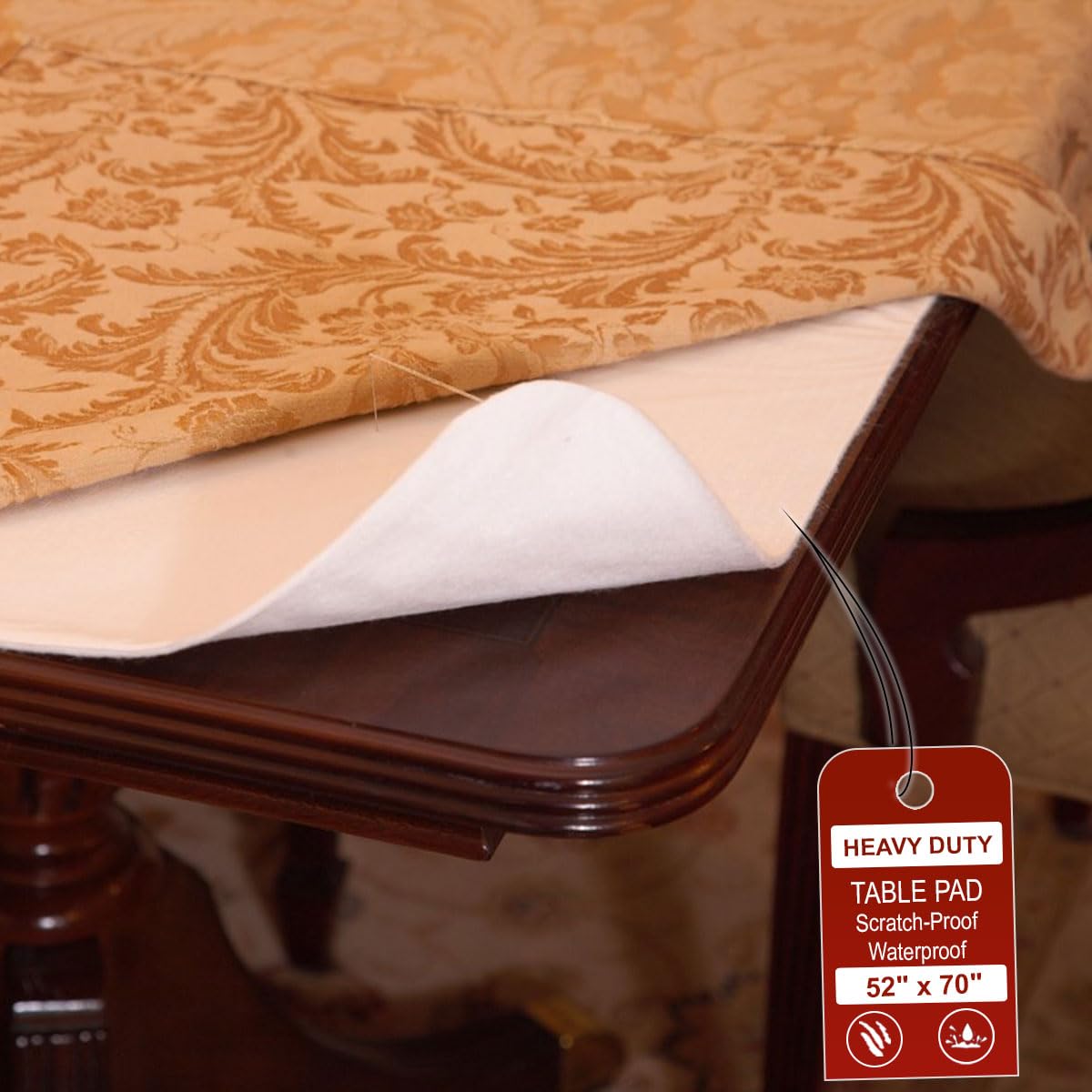 Amazon.com: LAMINET Quilted Table Pad Backing - Cuts To Any Size and ...
