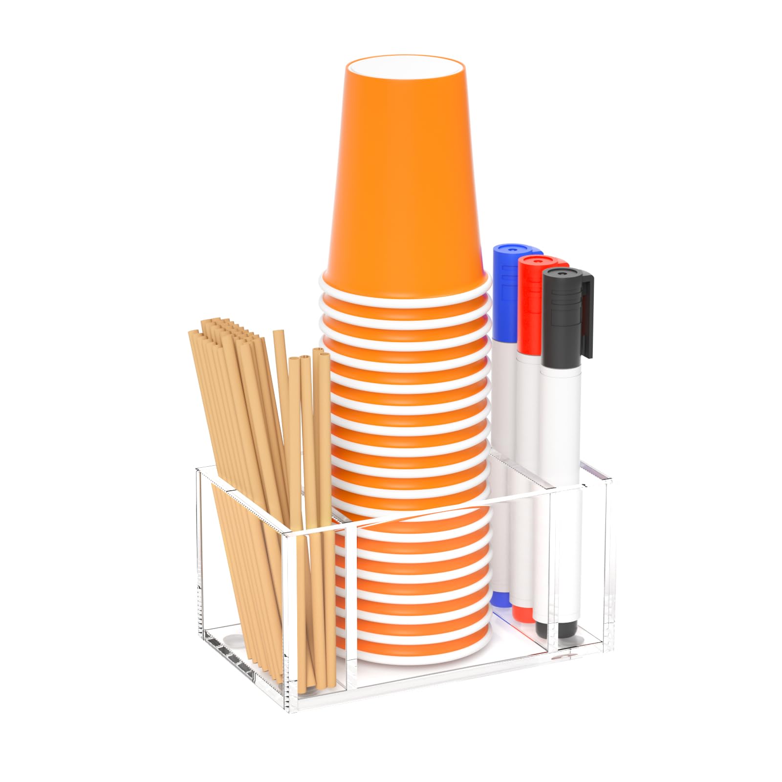Amazon.com: Richboom Cup Holder with Marker Slot - Plastic Cup Holder ...