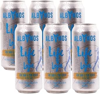 Pack 06 Cerveja Albanos Life Zero Açúcar Zero Carbo Lata 473ml | Amazon ...