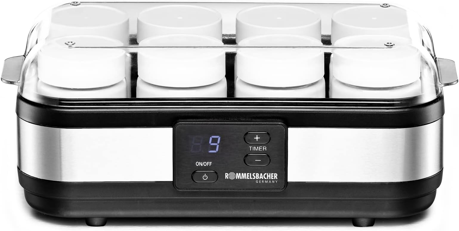 Duronic YM2 Yogurtiera elettrica automatica – 8 vasetti in ceramica da ...