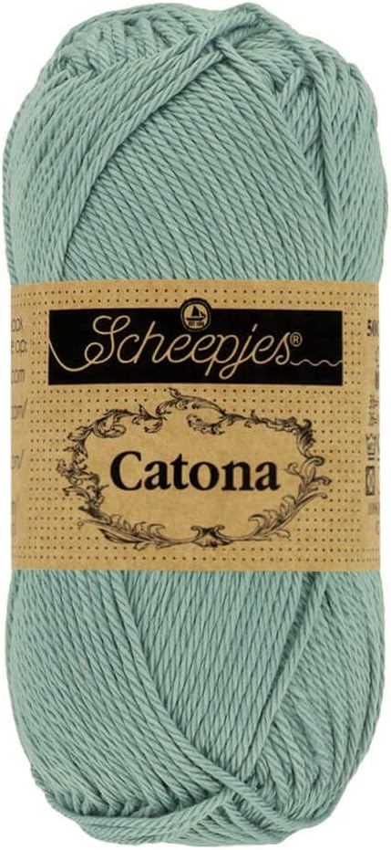Amazon.com: Scheepjes Yarn Catona 50 Gram (528 - Silver Blue)
