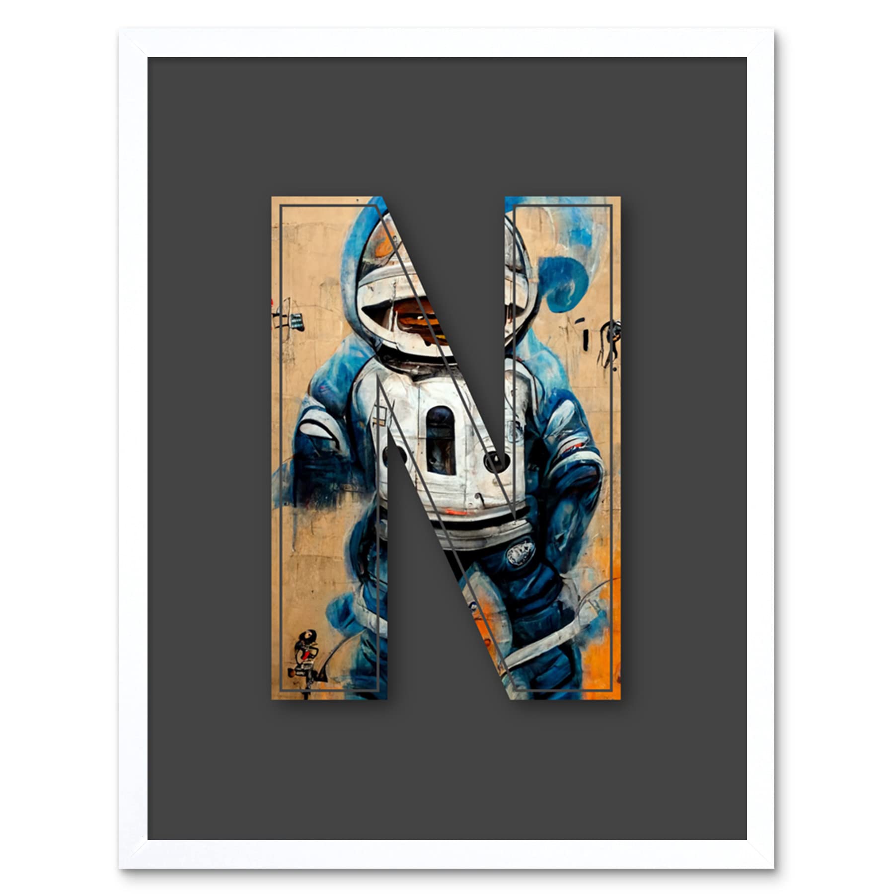 Letter N In Graffiti