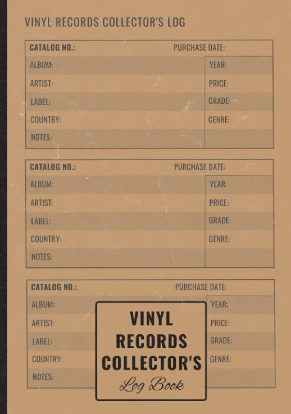 Vinyl Records Collector’s Log Book: Collector's Catalog Notebook Gift ...