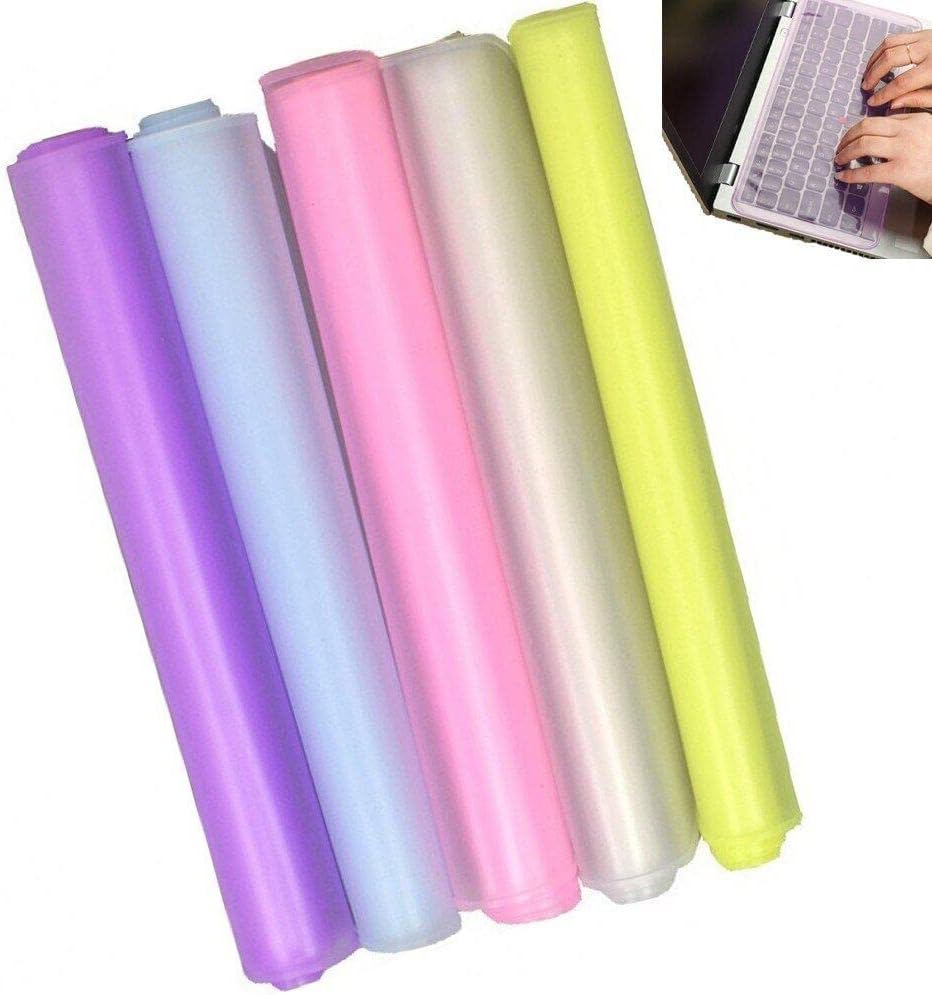 Casiler 5pcs Universal Silicone Keyboard Cover Bright Colors for ...
