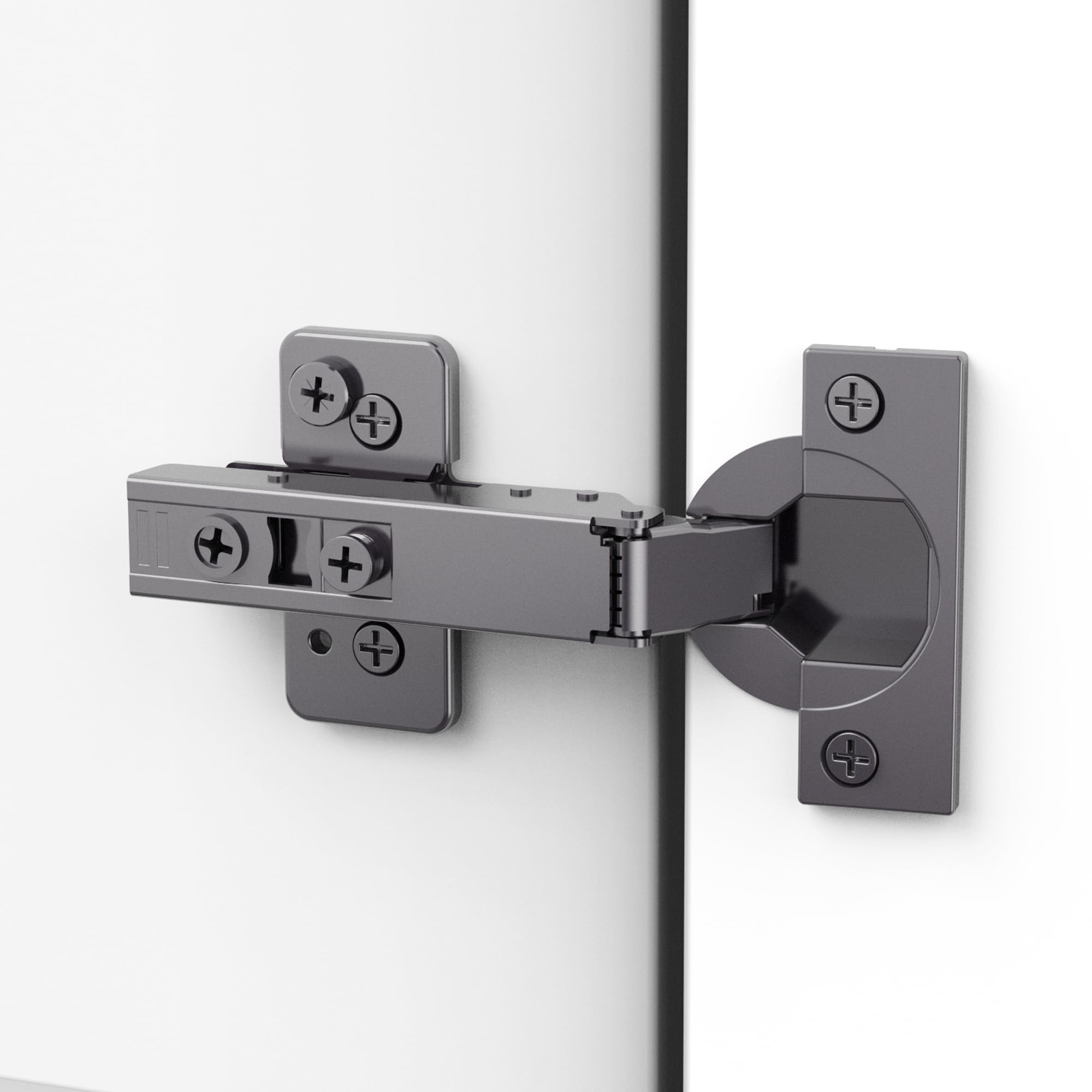 Chibery 10 Pack Full Overlay Soft Close Concealed Hinges, Black ...