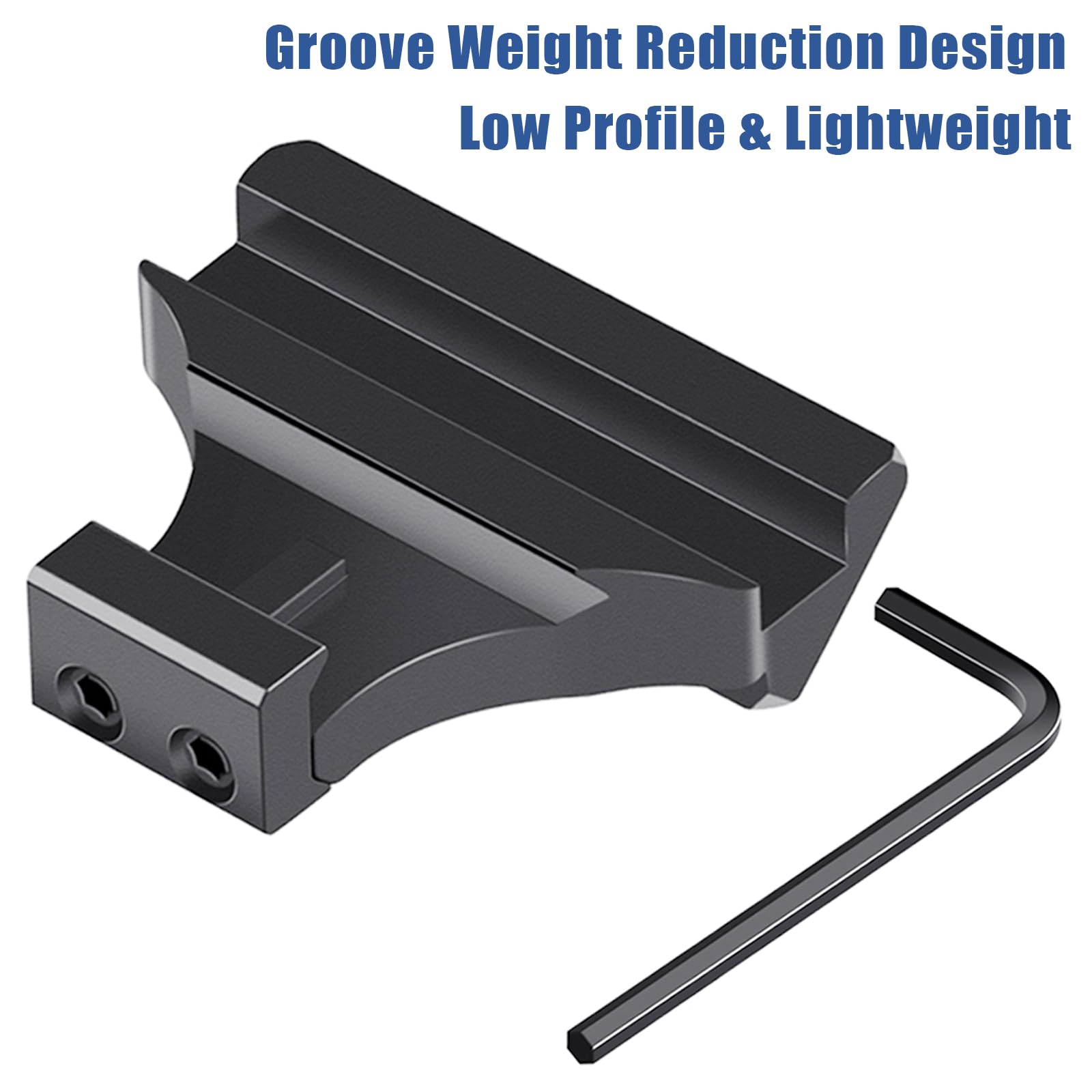 Snapklik.com : LONSEL 45 Picatinny Offset Rail Mount, 3 4 5 Slots 45 ...