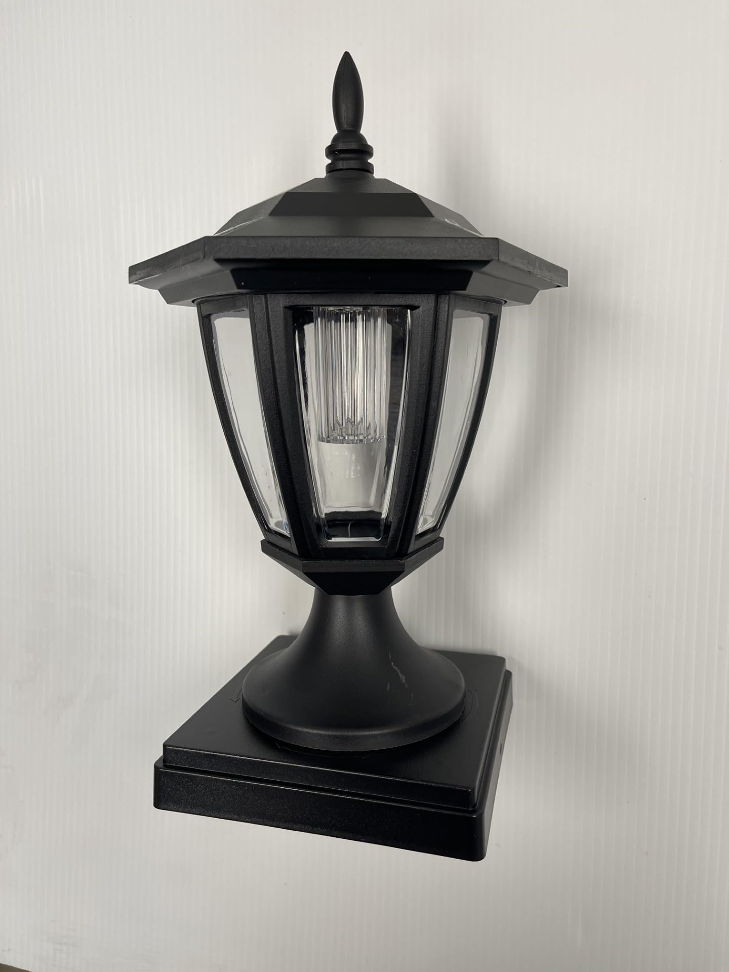 Ntertainment House 4-Pk Black Solar Hexagon Light with 6 Ultra Bright ...