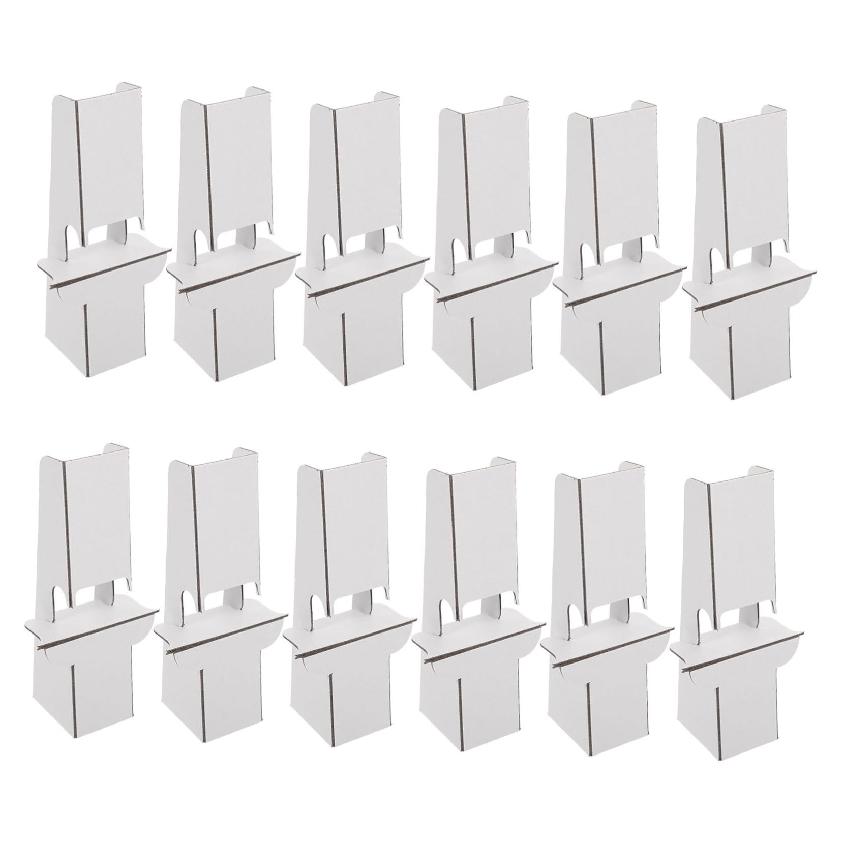 SHINEOFI 12pcs Cardboard Easel Stand for Tabletop Art Durable Picture ...