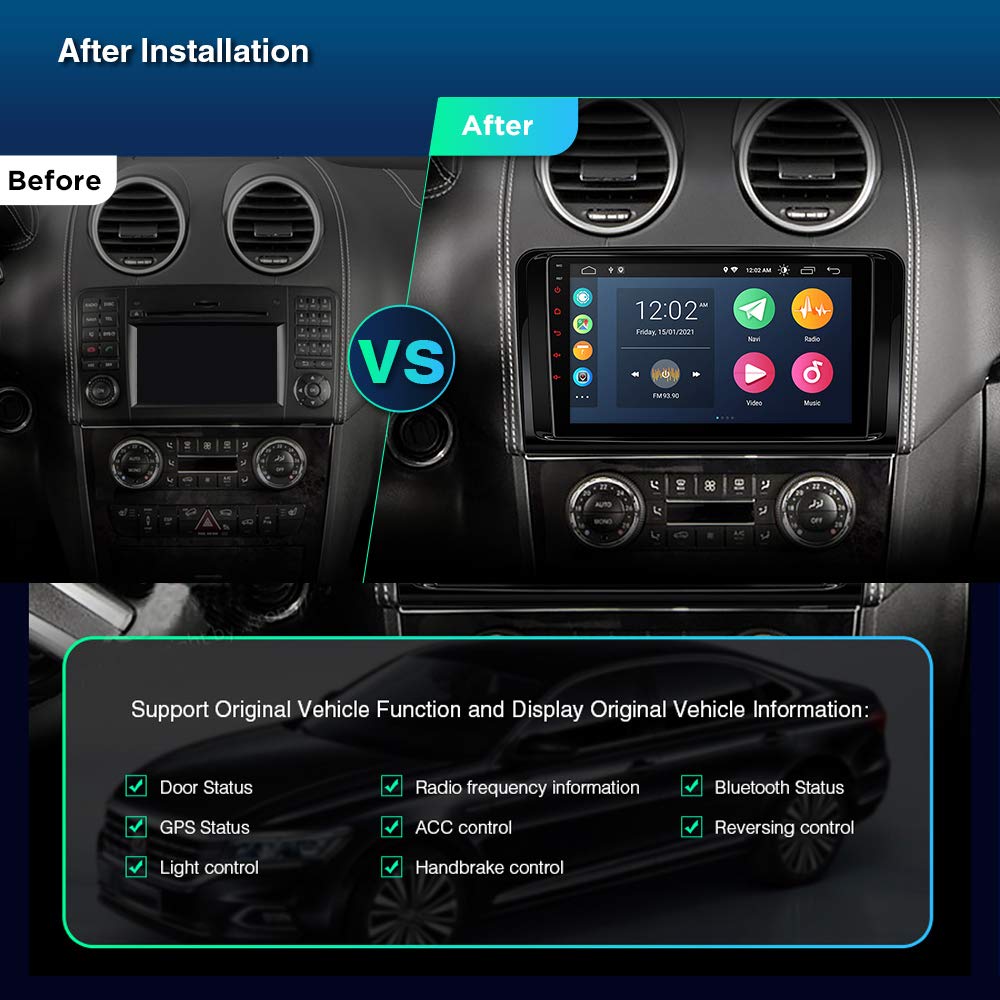 XTRONS Android 10 Car Stereo Radio Player 9 Inch IPS Touch Scr