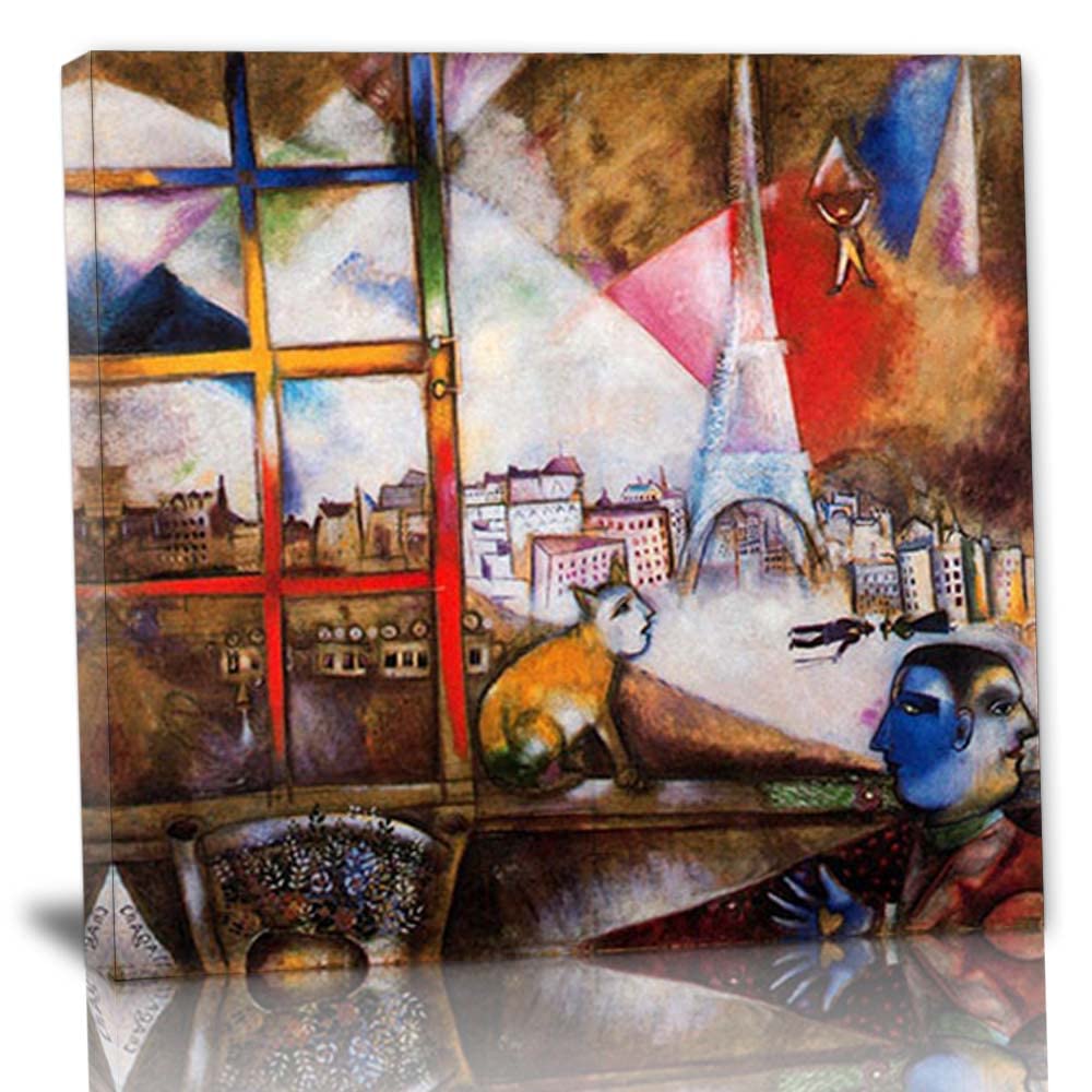 Marc Chagall Famous Paintings The Rooster In Love By Marc Chagall