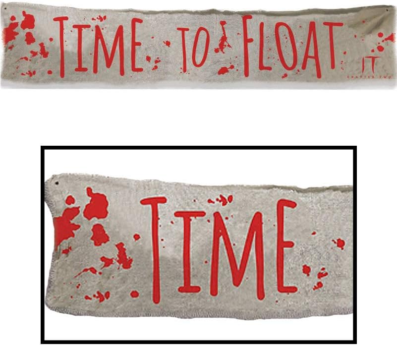It Chapter 2 "Time To Float" Cloth Banner - 12 1/2" x 72", 1 Pc