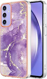 Amazon.com: Monwutong Slim Fit Phone Case for Samsung Galaxy A15 5G,Shiny IMD Marble Pattern ...