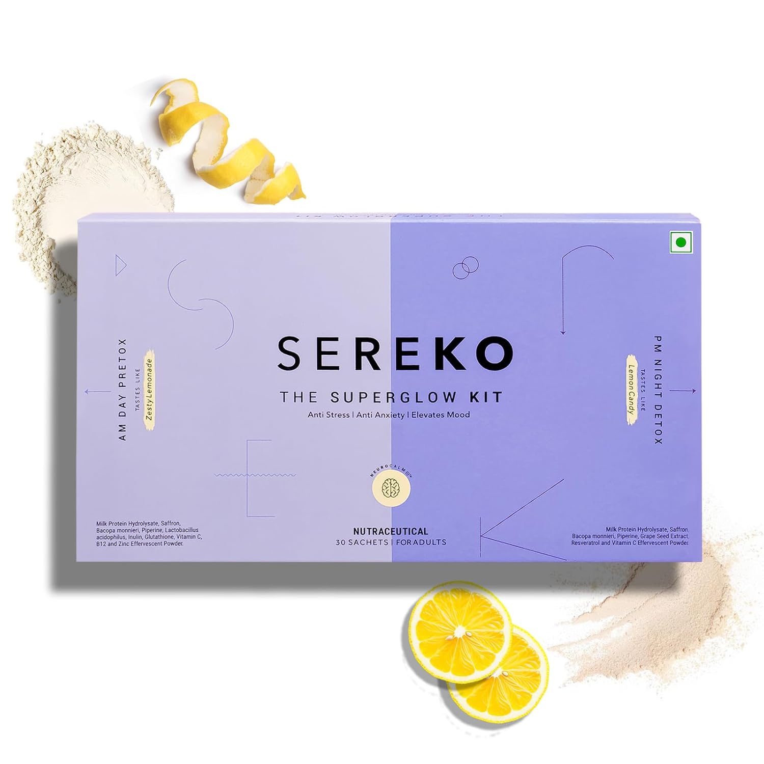 Sereko Vitamin C Glowing & Brightening Skin Supplement Powder | Collagen Booster | Infused With ...