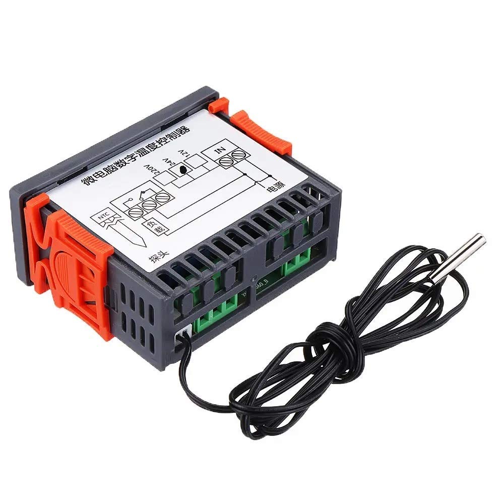 Buy KINGXH Digital Power XH-W2060 Embedded Digital Thermostat Cabinet ...