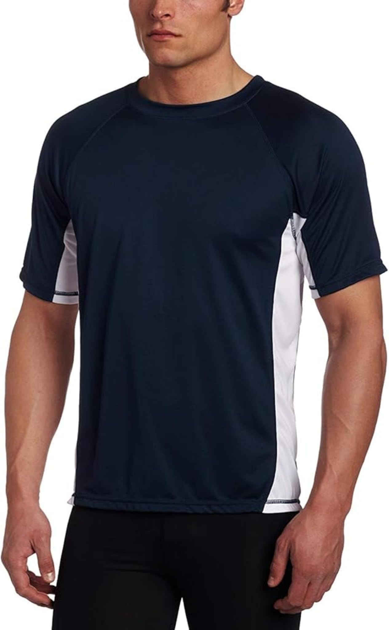 Snapklik.com : Kanu Surf Mens Standard Short Sleeve UPF 50 Swim Rash ...