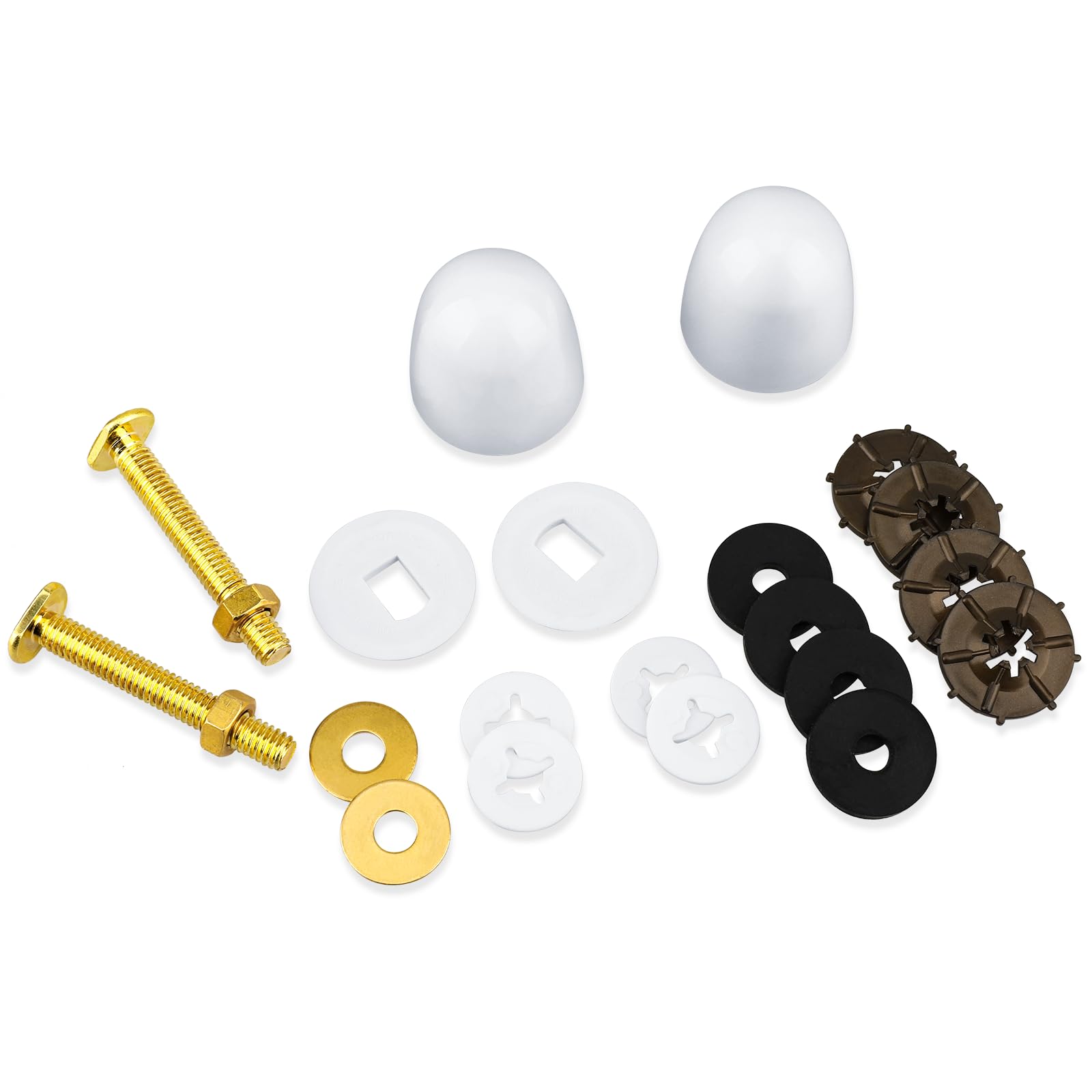 Amazon.com: Toilet Floor Bolts and Caps Kit, Universal Toilet Flange ...