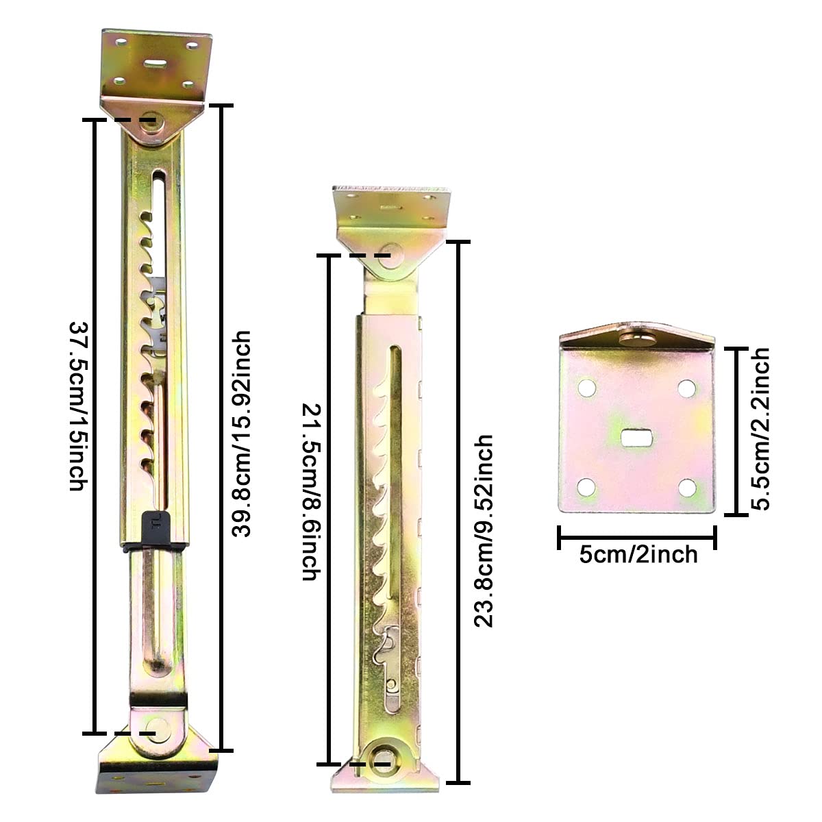 Snapklik.com : Enenes 10-Gear Adjustable Angle Hinge 2PCS Heavy Duty ...