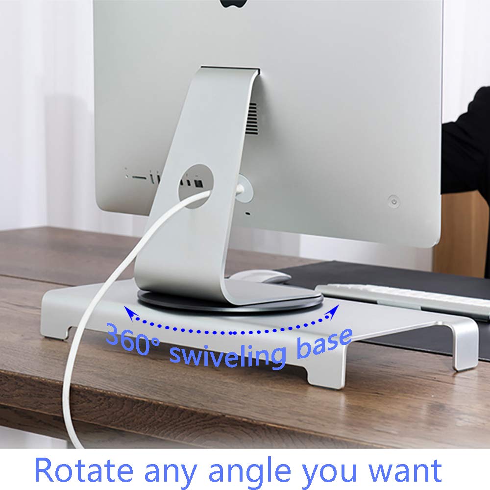 Buy hokistudio 360° Aluminum Rotation Monitor Swivel Stand for Apple ...