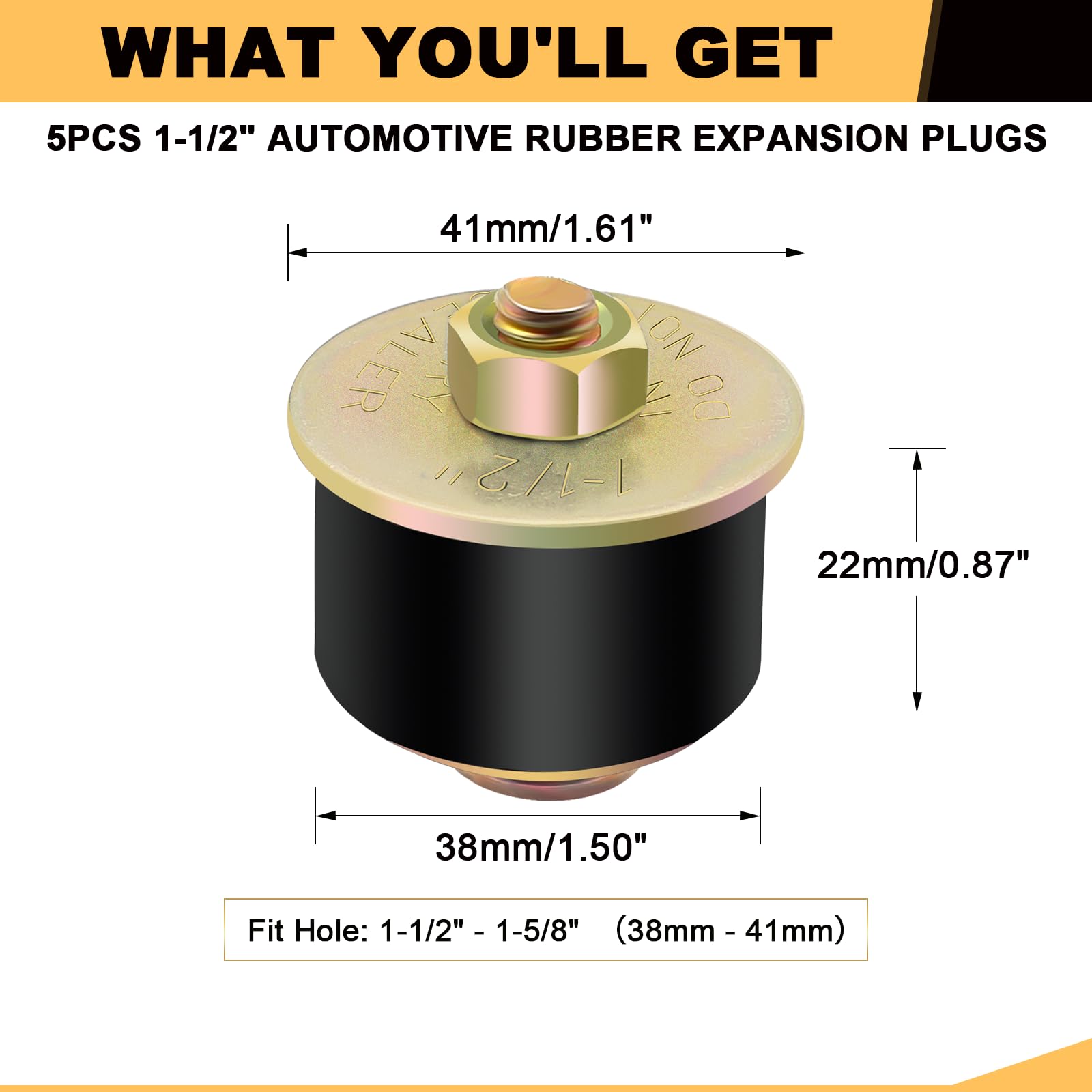 Rubber Freeze Plugs Sizes Siptenk 14pcs Freeze Rubber Expansion Plug,