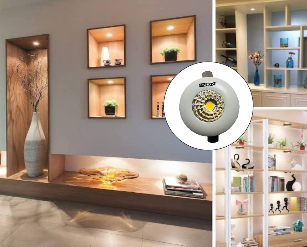 SEON 1 Watt LED Button Driverless Spot COB Light for Decorative Pop ...