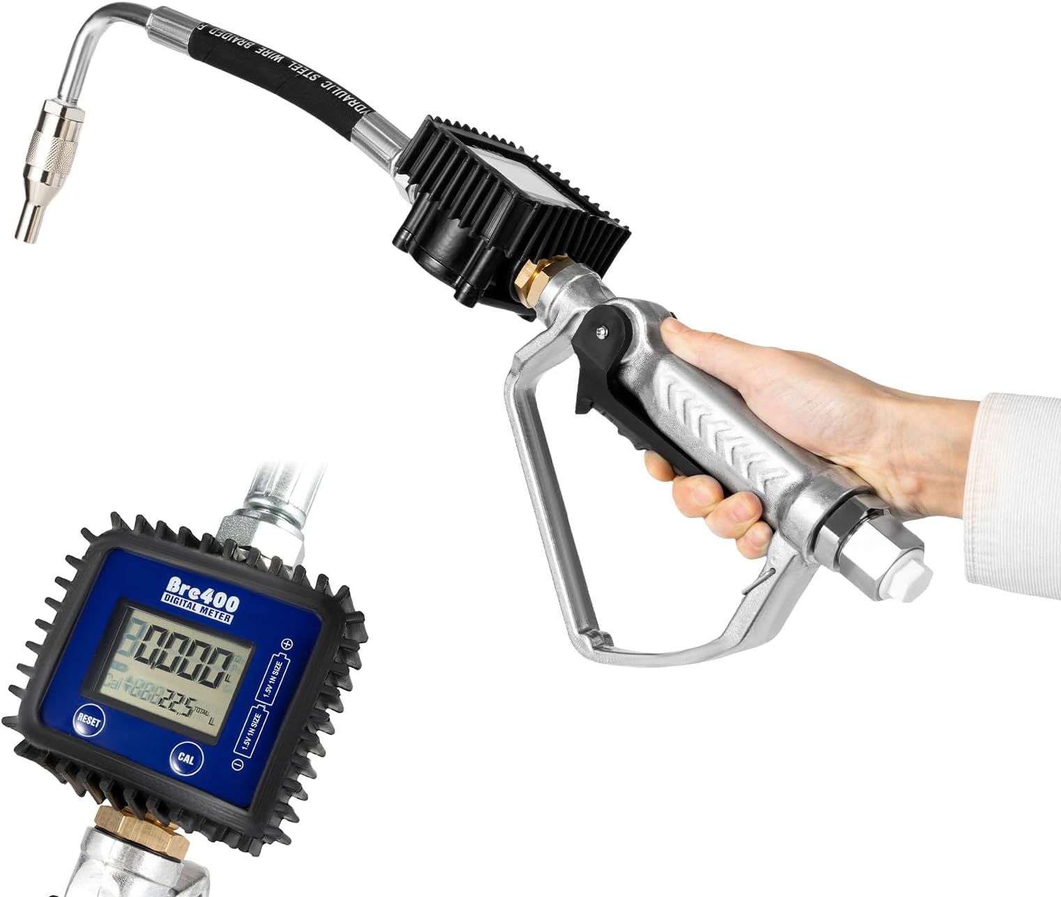 Amazon.com: Digital Oil Control Valve Meter Nozzle Air Operated Oil ...