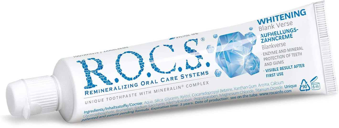 R.O.C.S. (ROCS) Whitening Toothpaste – Fluoride Free Toothpaste ...