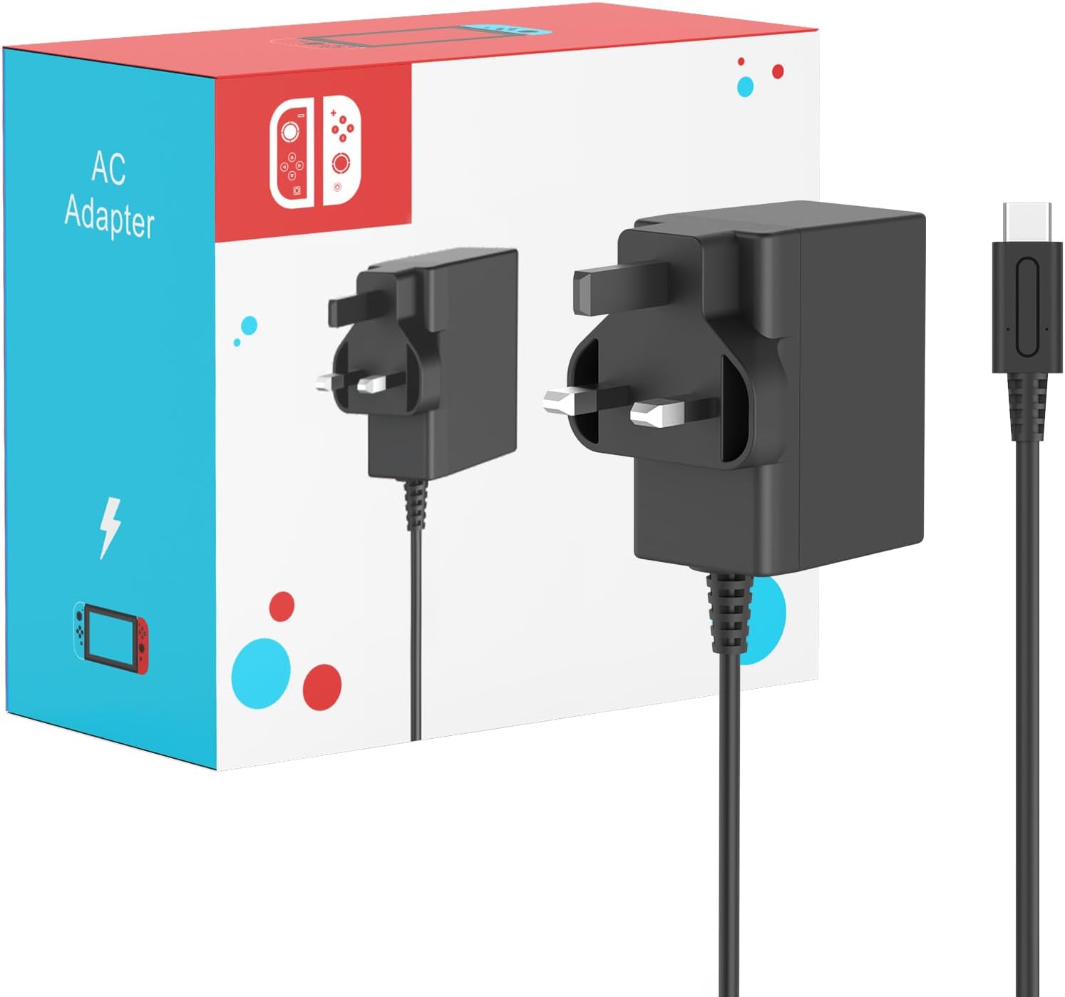 Nintendo Switch Power Adapter (EU) - Official Switch Charger: Amazon.co ...